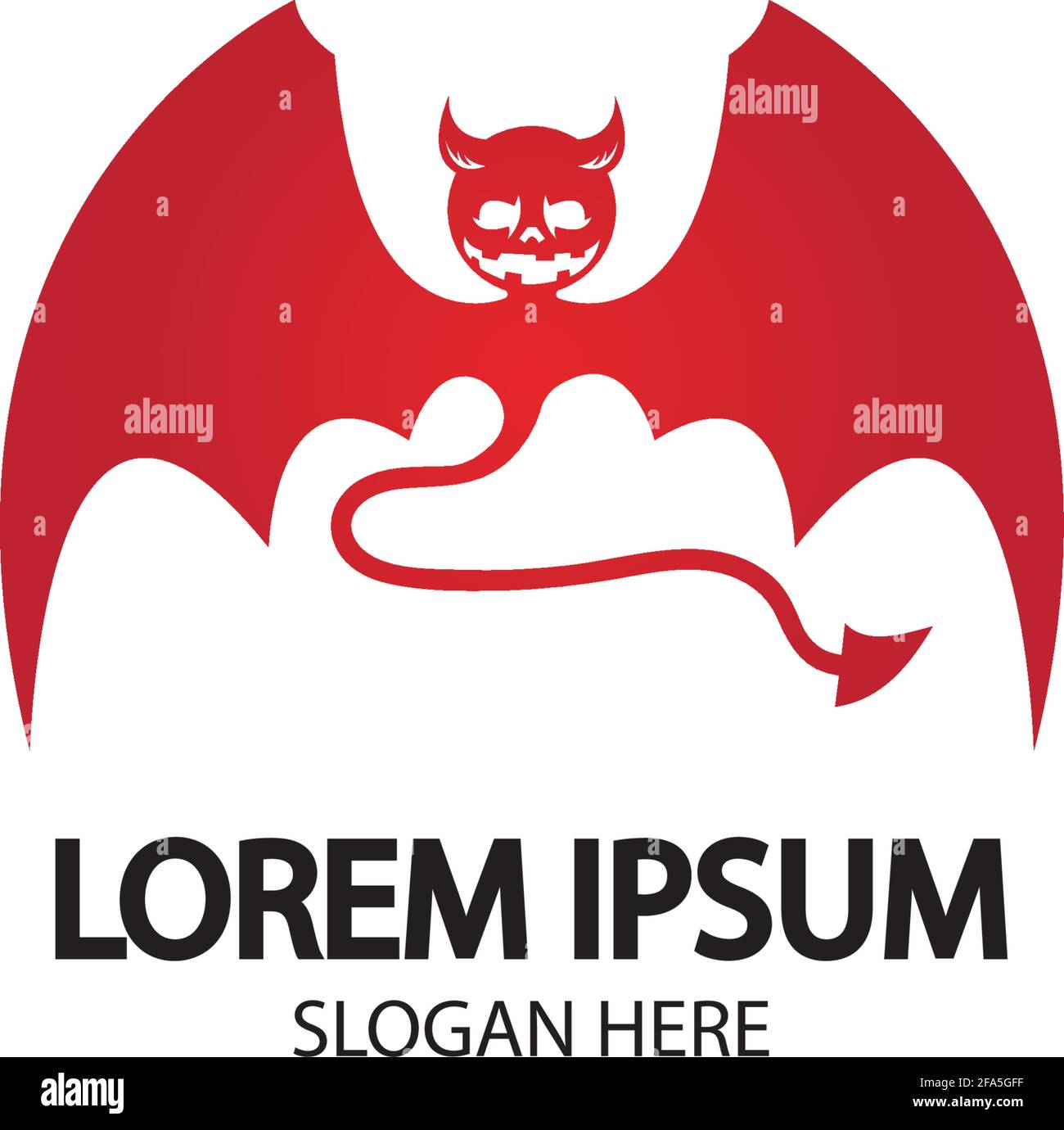 Devil logo vector icon template Stock Vector Image & Art - Alamy