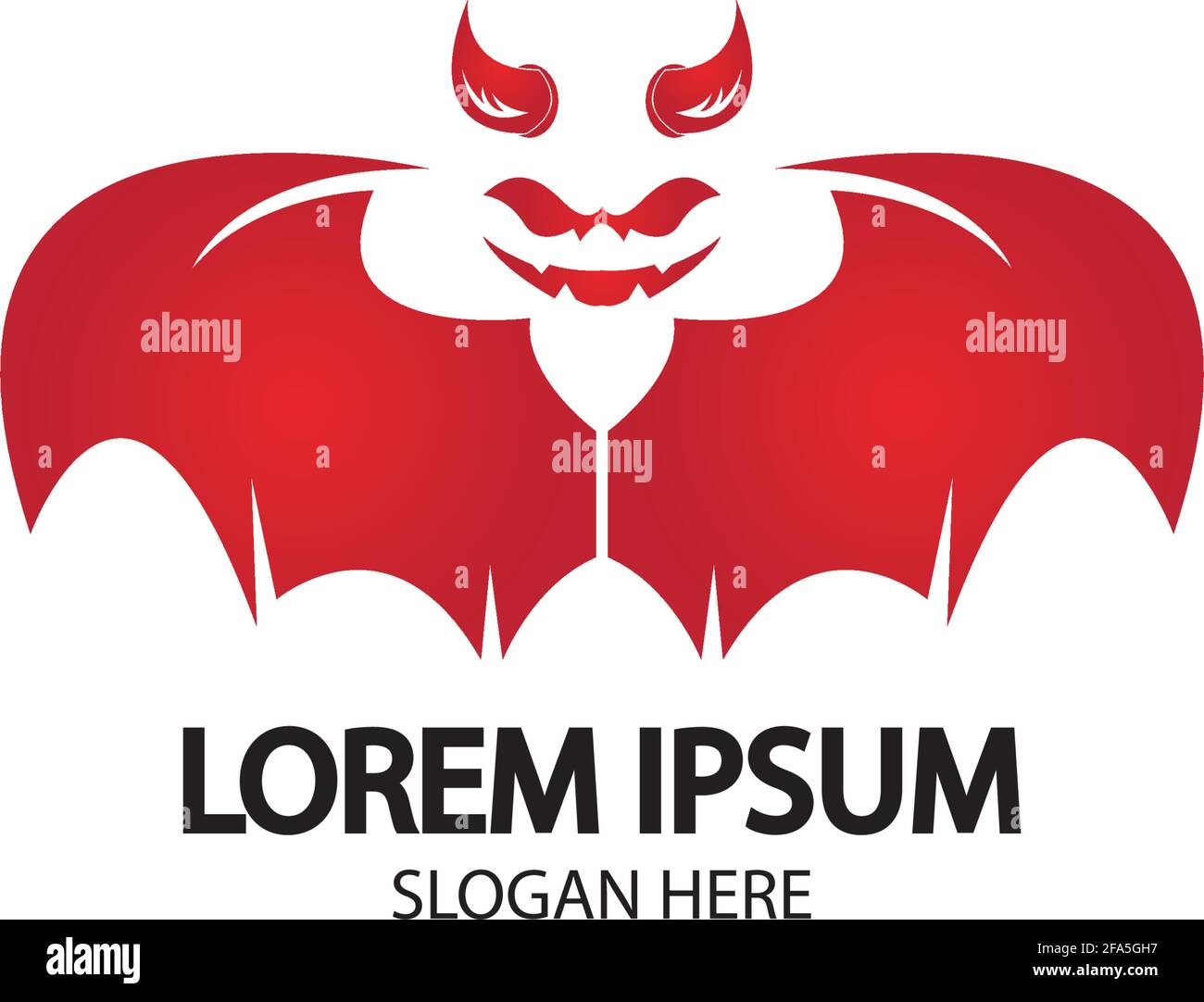 Devil logo vector icon template Stock Vector Image & Art - Alamy