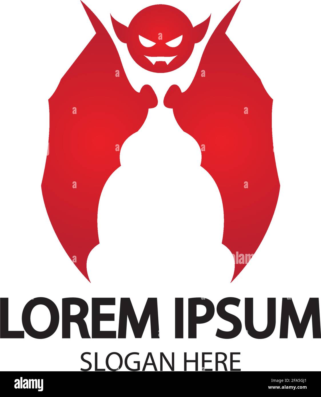 Devil logo vector icon template Stock Vector Image & Art - Alamy