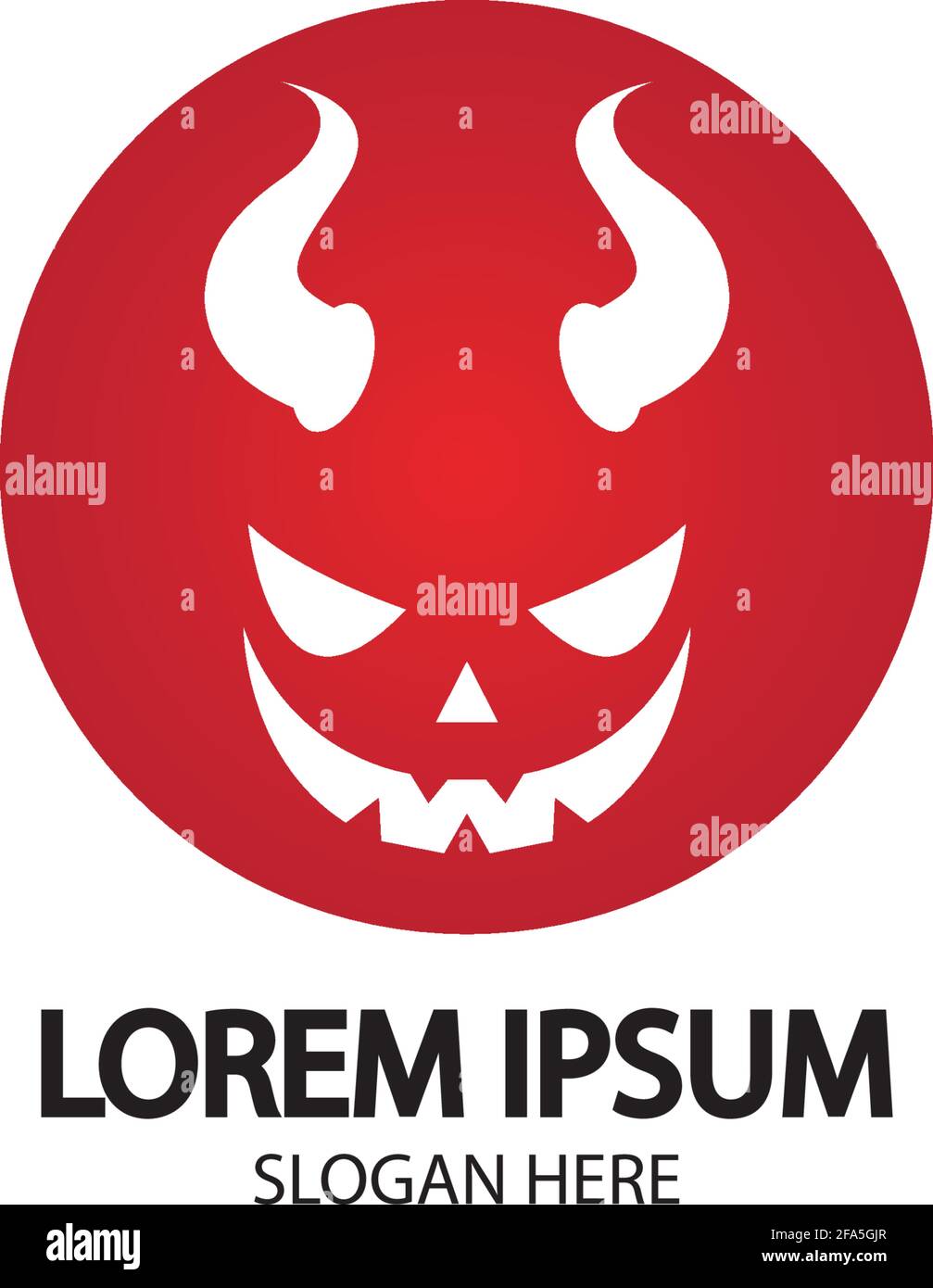 Devil logo vector icon template Stock Vector Image & Art - Alamy