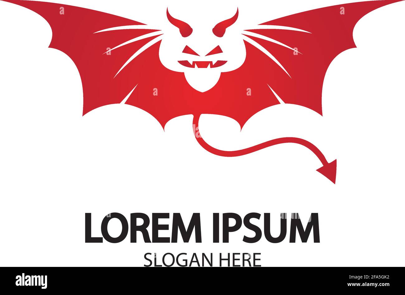 Devil logo vector icon template Stock Vector Image & Art - Alamy