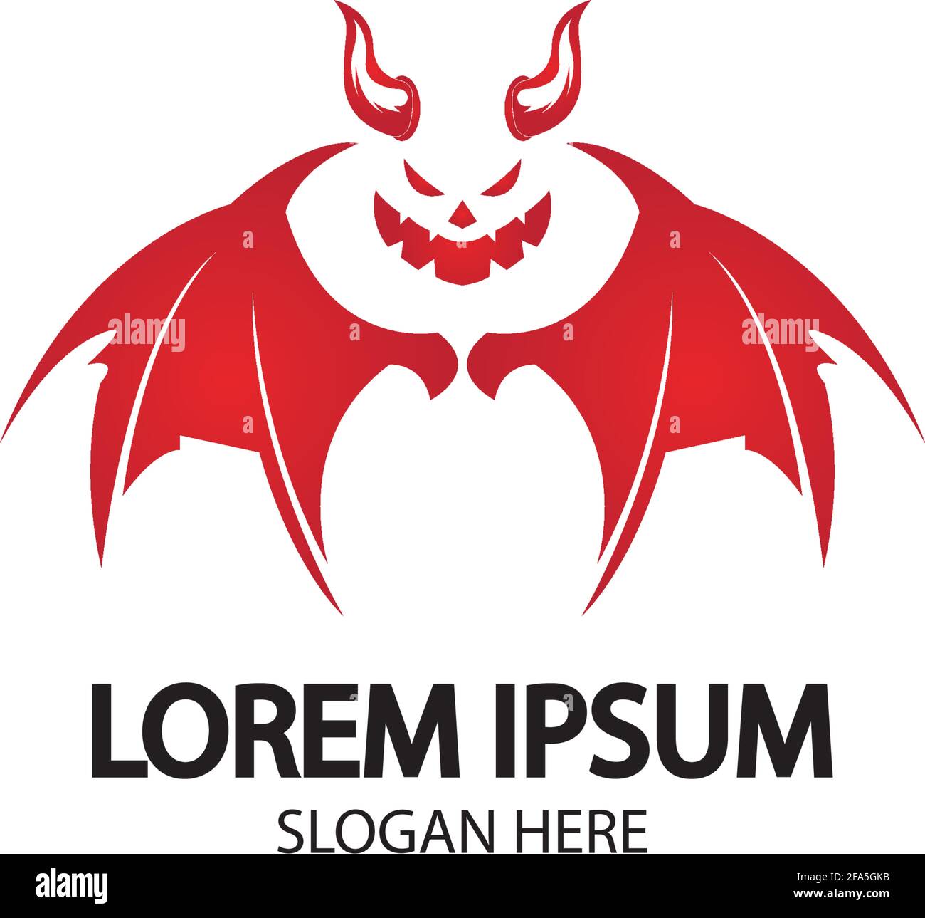 Devil logo vector icon template Stock Vector Image & Art - Alamy