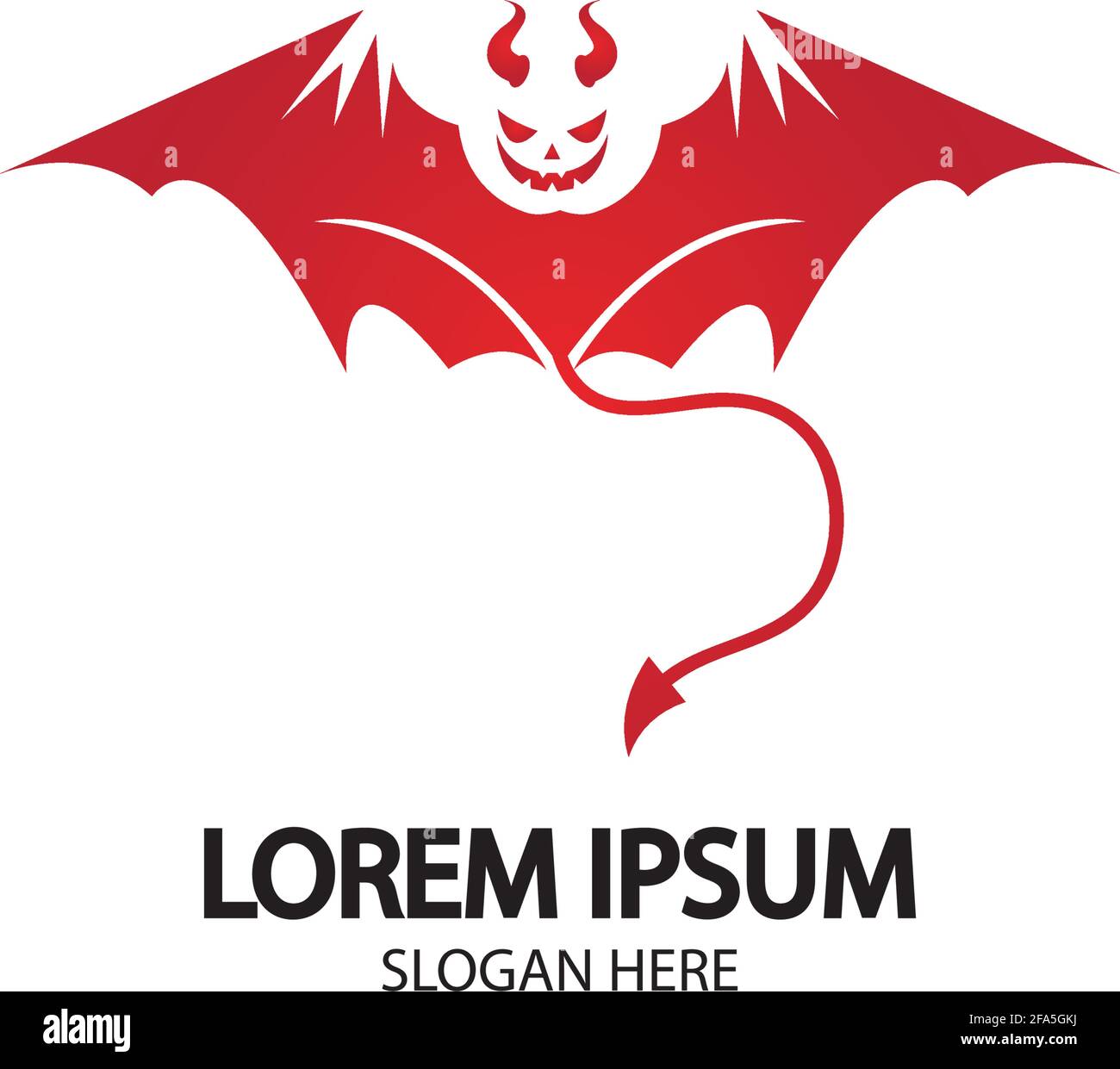 Devil logo hi-res stock photography and images - Alamy