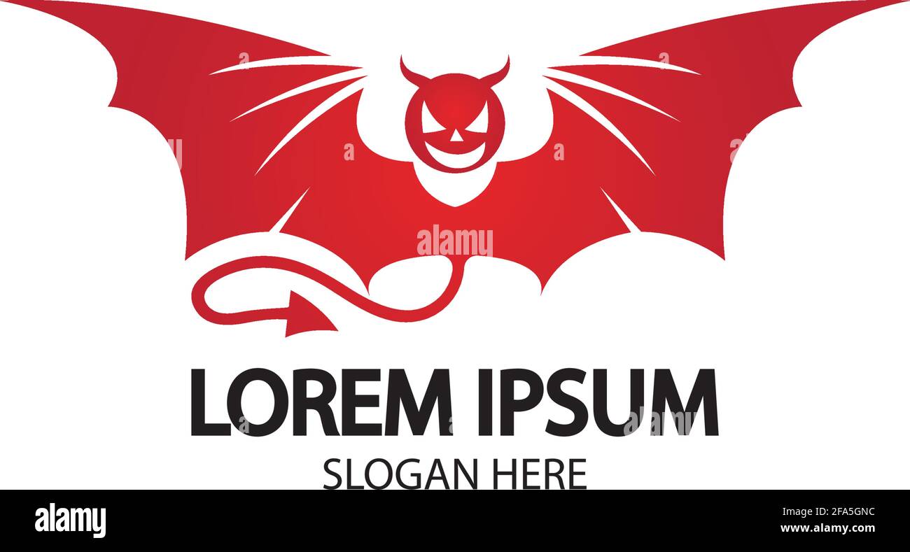 Devil logo vector icon template Stock Vector Image & Art - Alamy