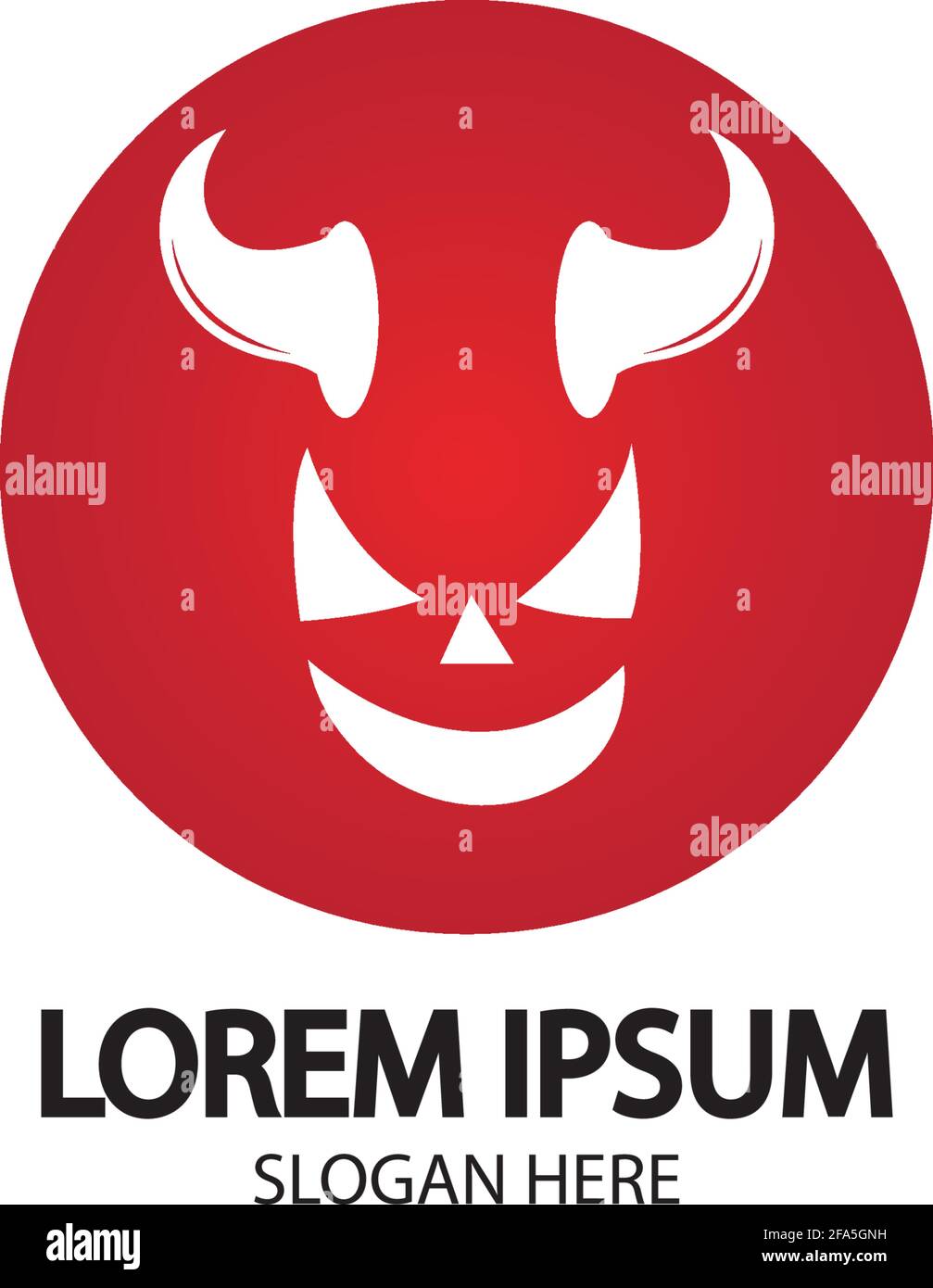 Devil logo vector icon template Stock Vector Image & Art - Alamy