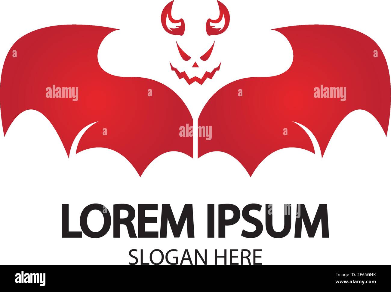 Devil logo vector icon template Stock Vector Image & Art - Alamy
