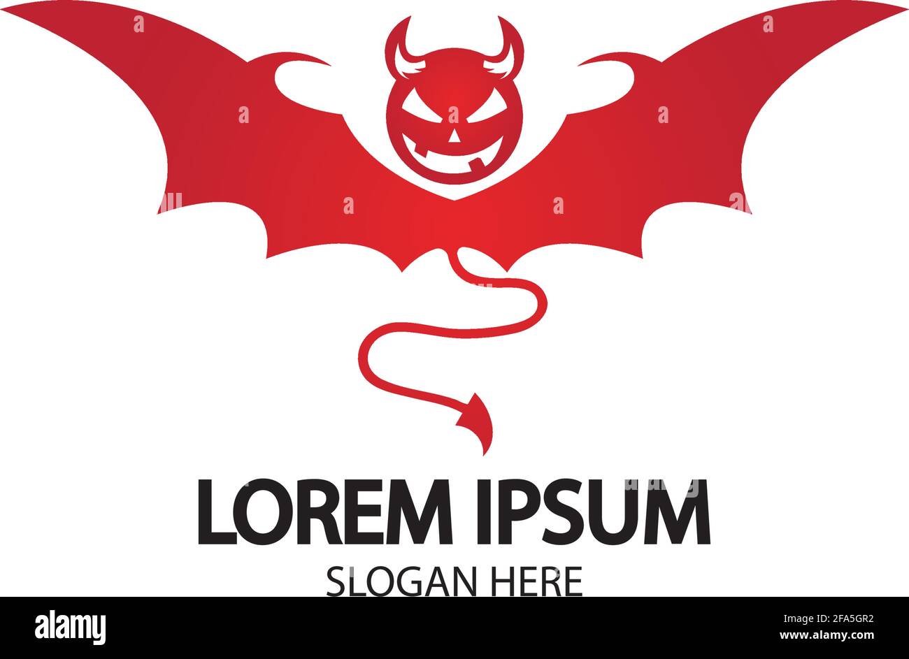Devil logo vector icon template Stock Vector Image & Art - Alamy