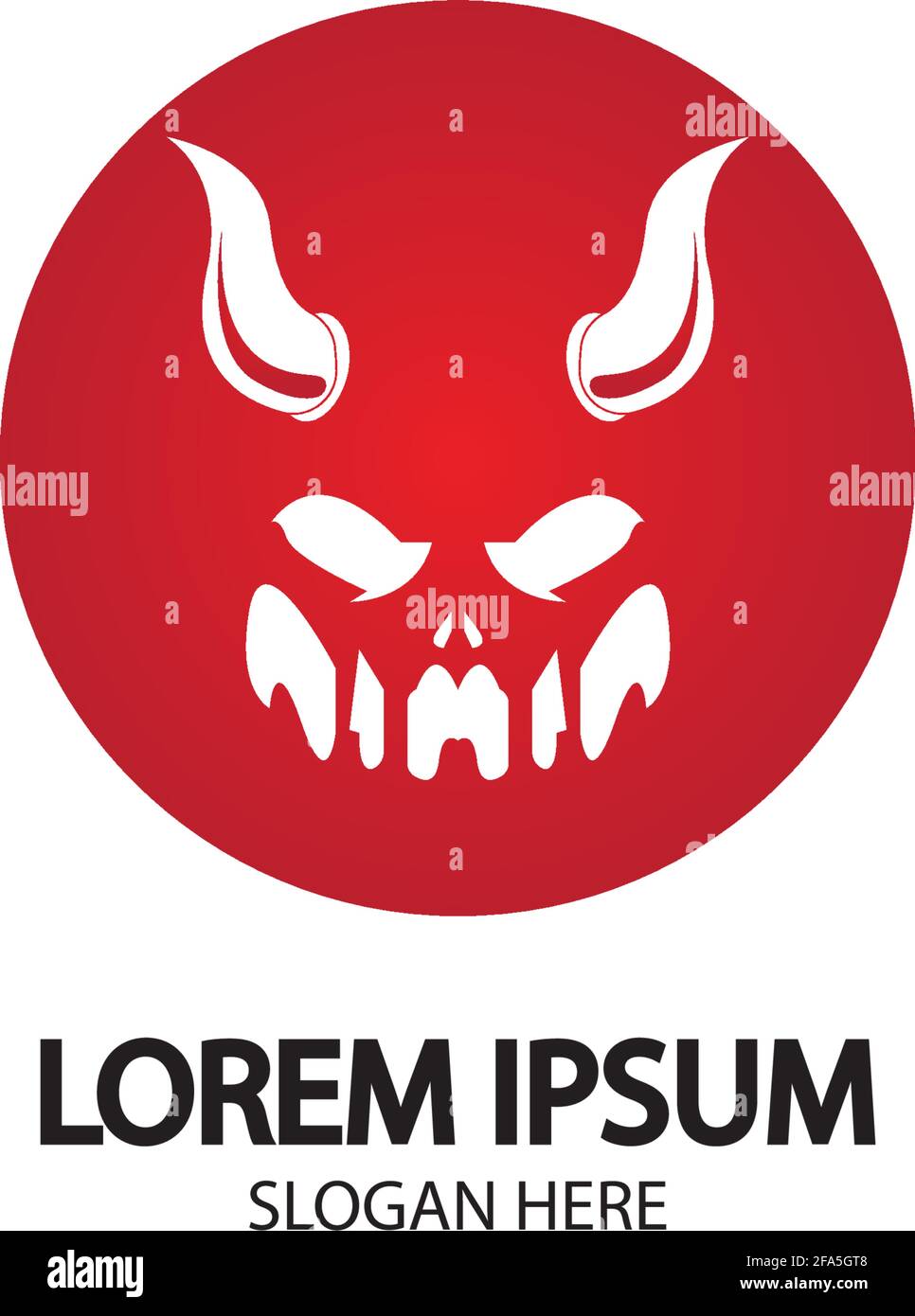 Devil logo vector icon template Stock Vector Image & Art - Alamy