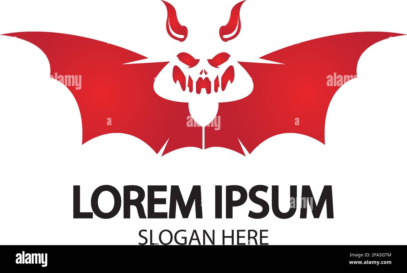 Devil logo vector icon template Stock Vector Image & Art - Alamy