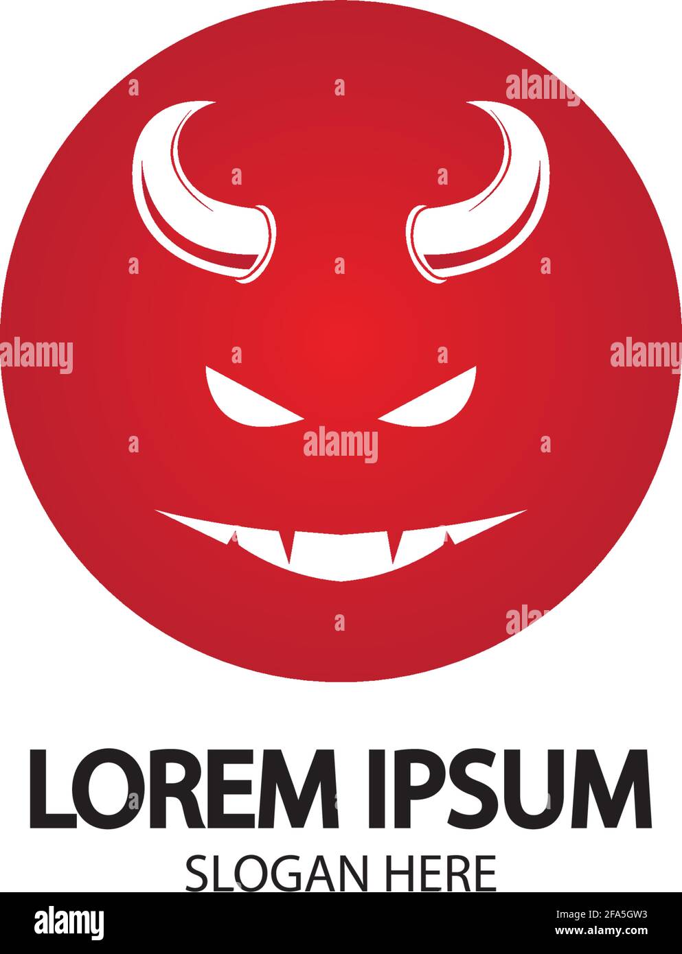 Devil logo vector icon template Stock Vector Image & Art - Alamy