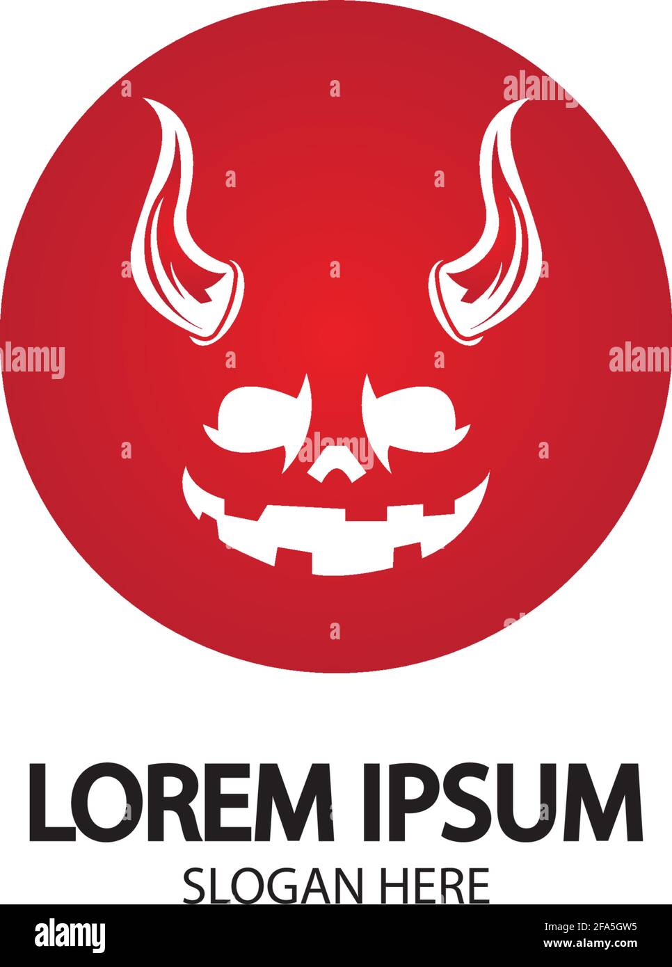 Devil logo vector icon template Stock Vector Image & Art - Alamy