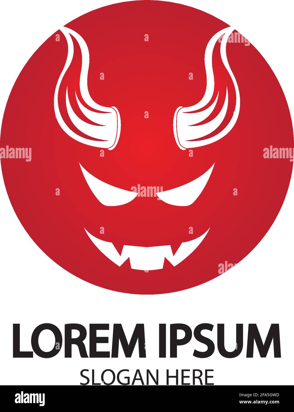 Devil logo vector icon template Stock Vector Image & Art - Alamy