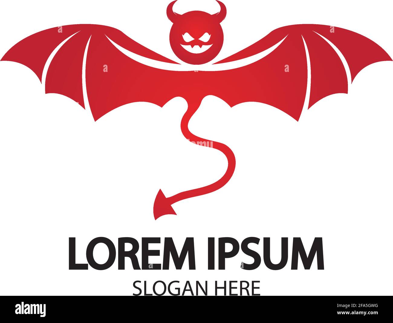 Devil logo vector icon template Stock Vector Image & Art - Alamy
