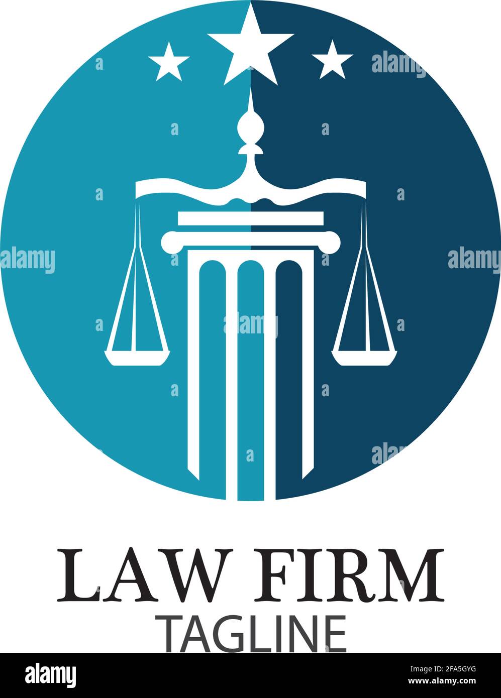 Law Firm logo and icon design template-vector Stock Vector Image & Art ...