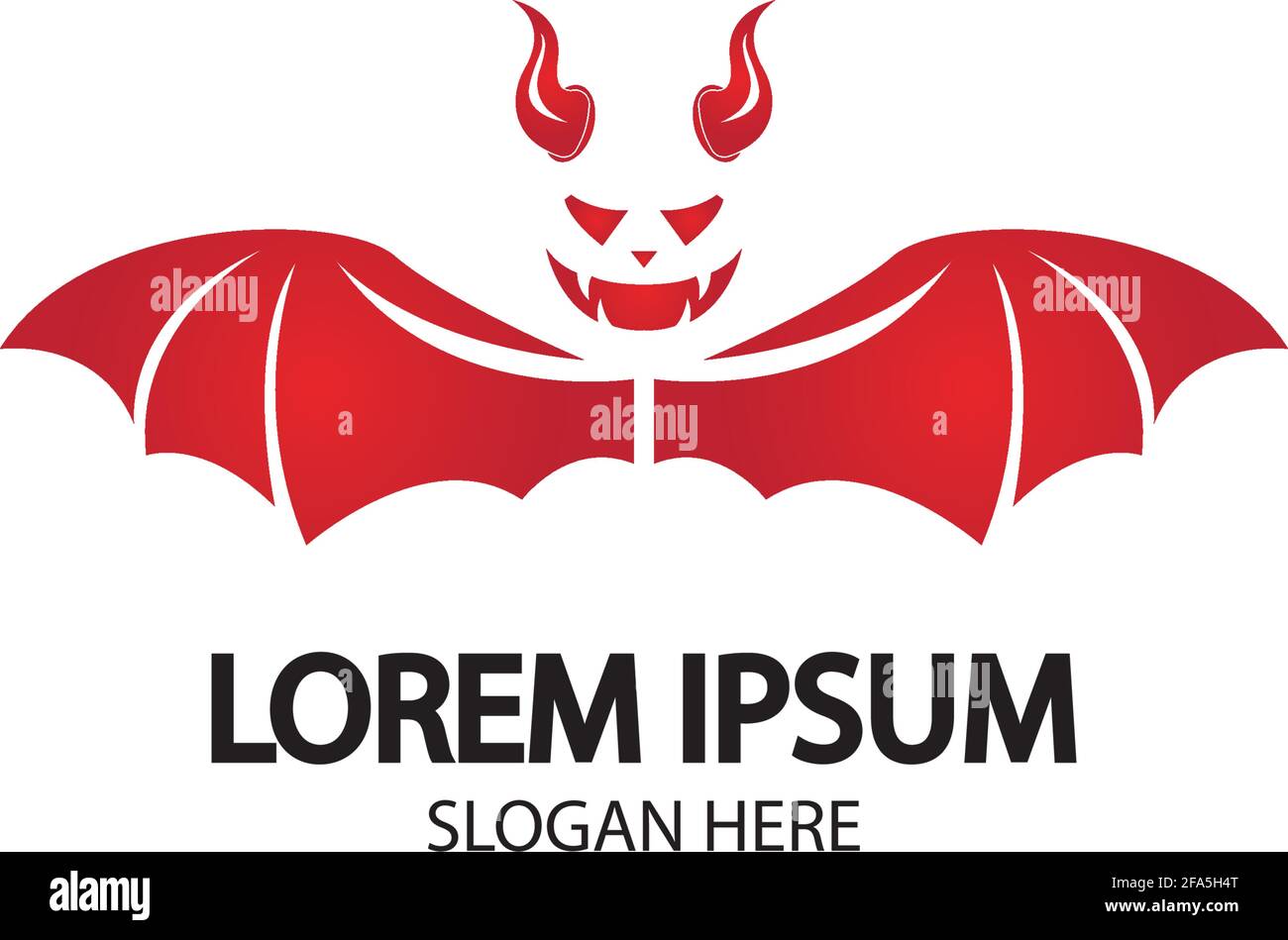 Devil logo vector icon template Stock Vector Image & Art - Alamy