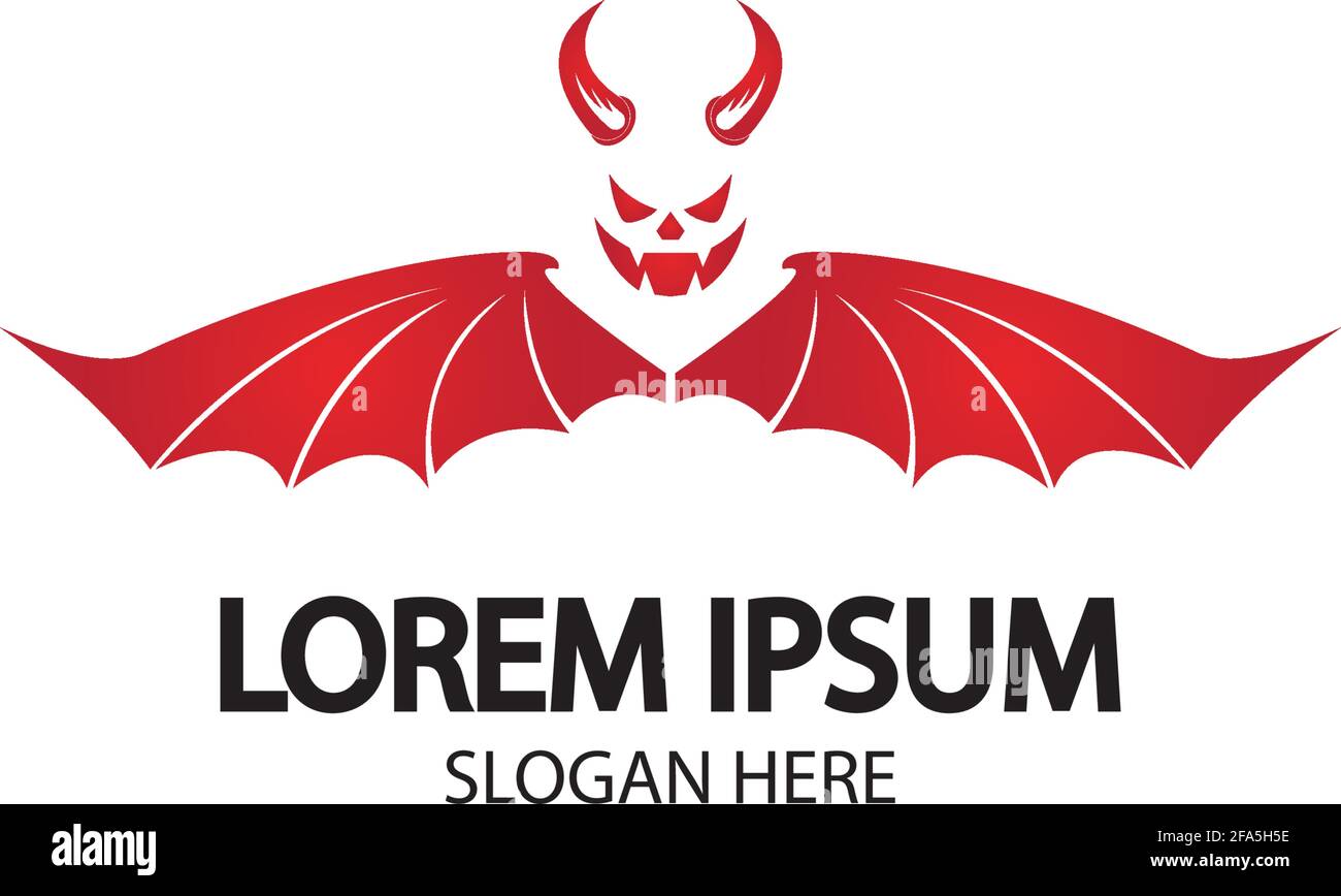 Devil logo vector icon template Stock Vector Image & Art - Alamy