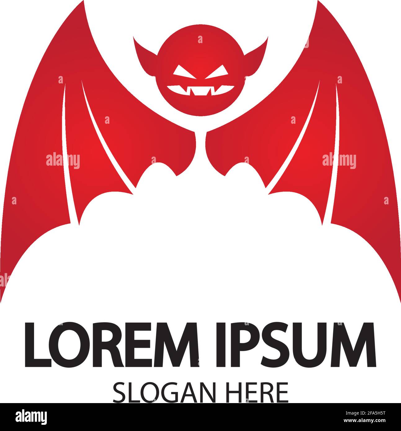 Devil logo vector icon template Stock Vector Image & Art - Alamy