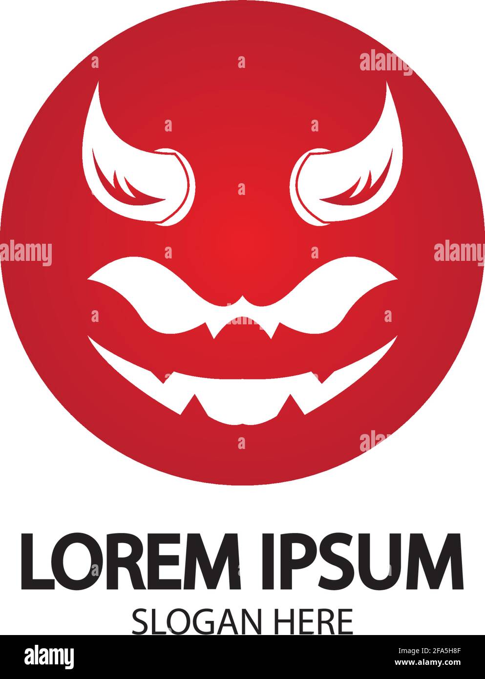 Devil logo vector icon template Stock Vector Image & Art - Alamy