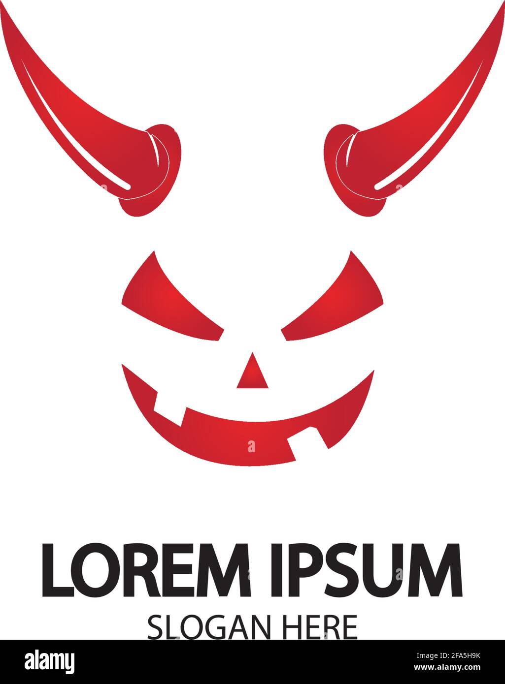 Devil logo vector icon template Stock Vector Image & Art - Alamy