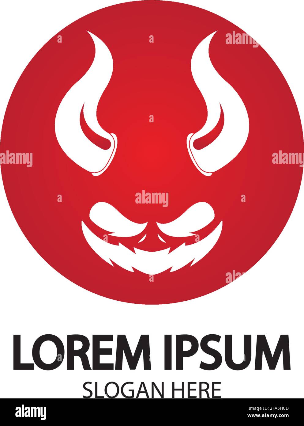 Devil logo vector icon template Stock Vector Image & Art - Alamy