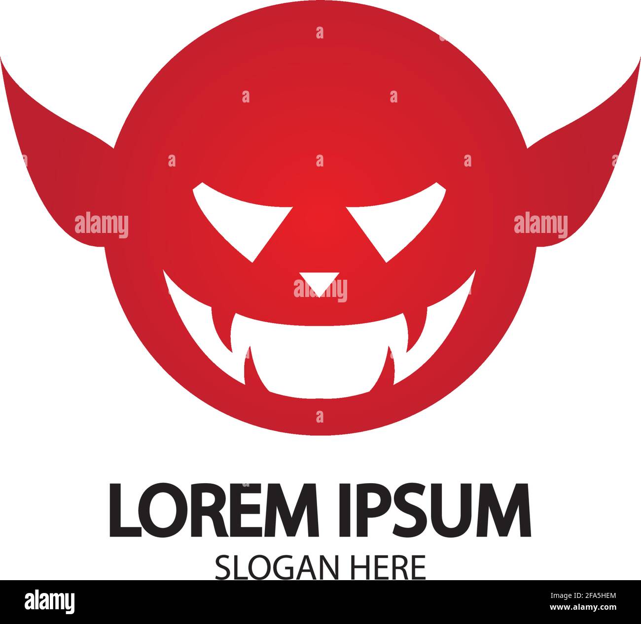 Devil logo vector icon template Stock Vector Image & Art - Alamy