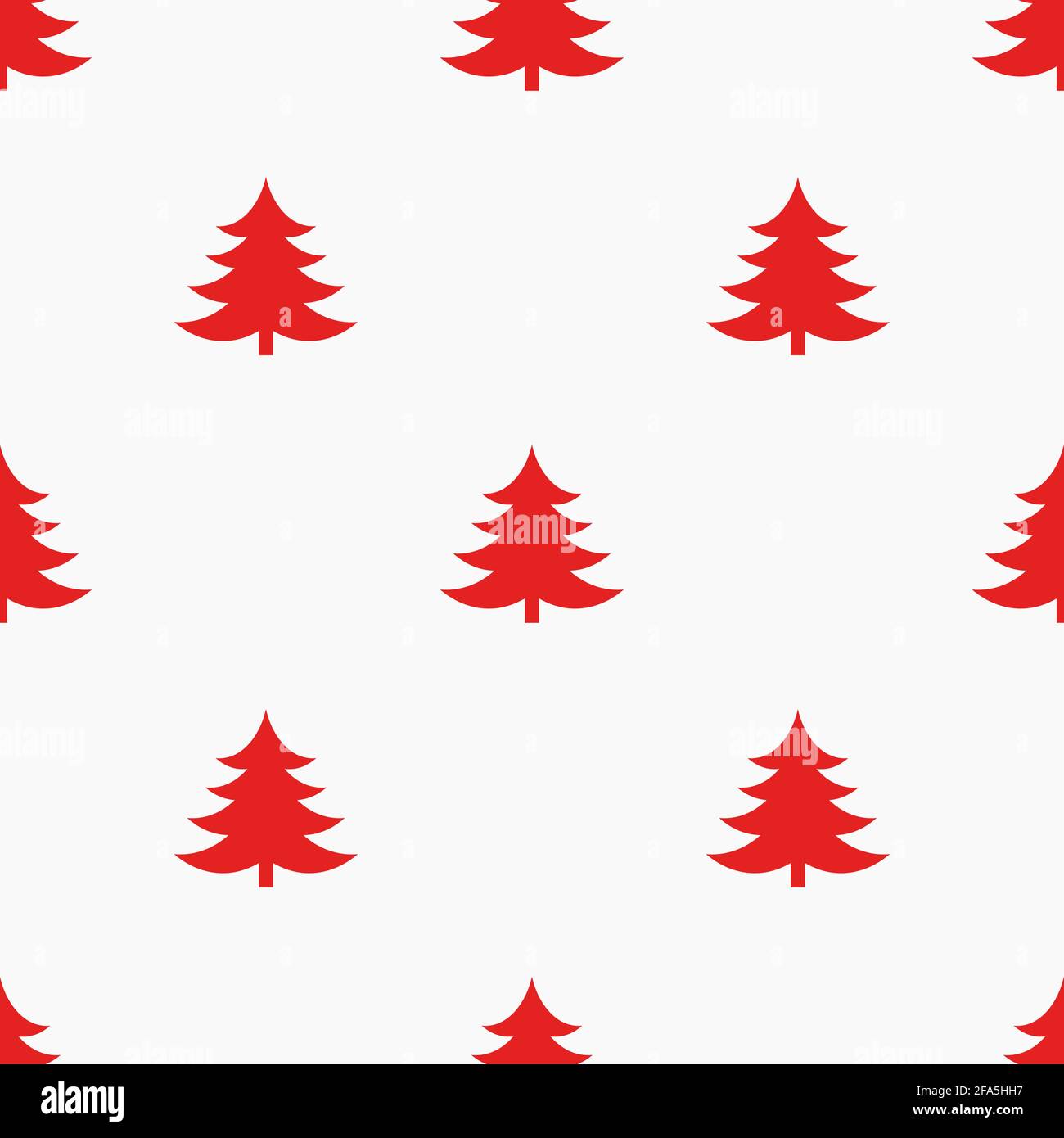 Red Christmas trees pattern background illustration Stock Vector Image ...