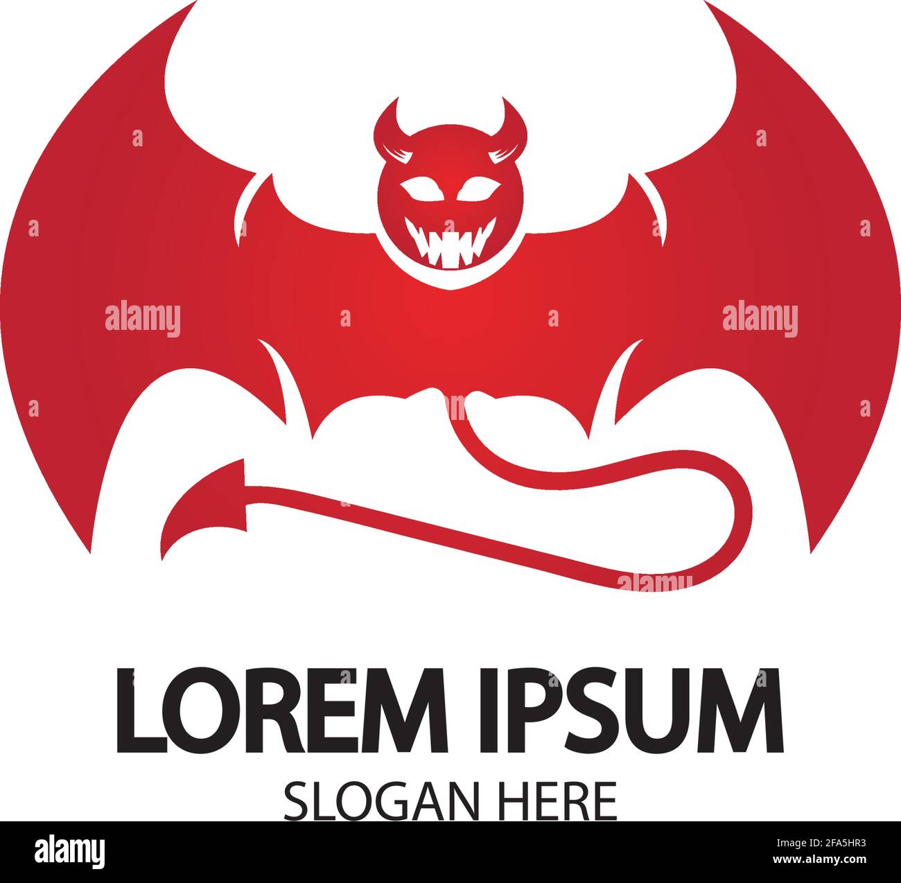 Devil logo vector icon template Stock Vector Image & Art - Alamy