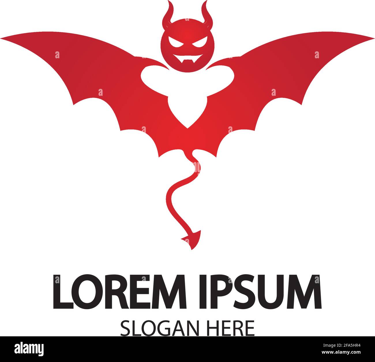 Devil logo vector icon template Stock Vector Image & Art - Alamy