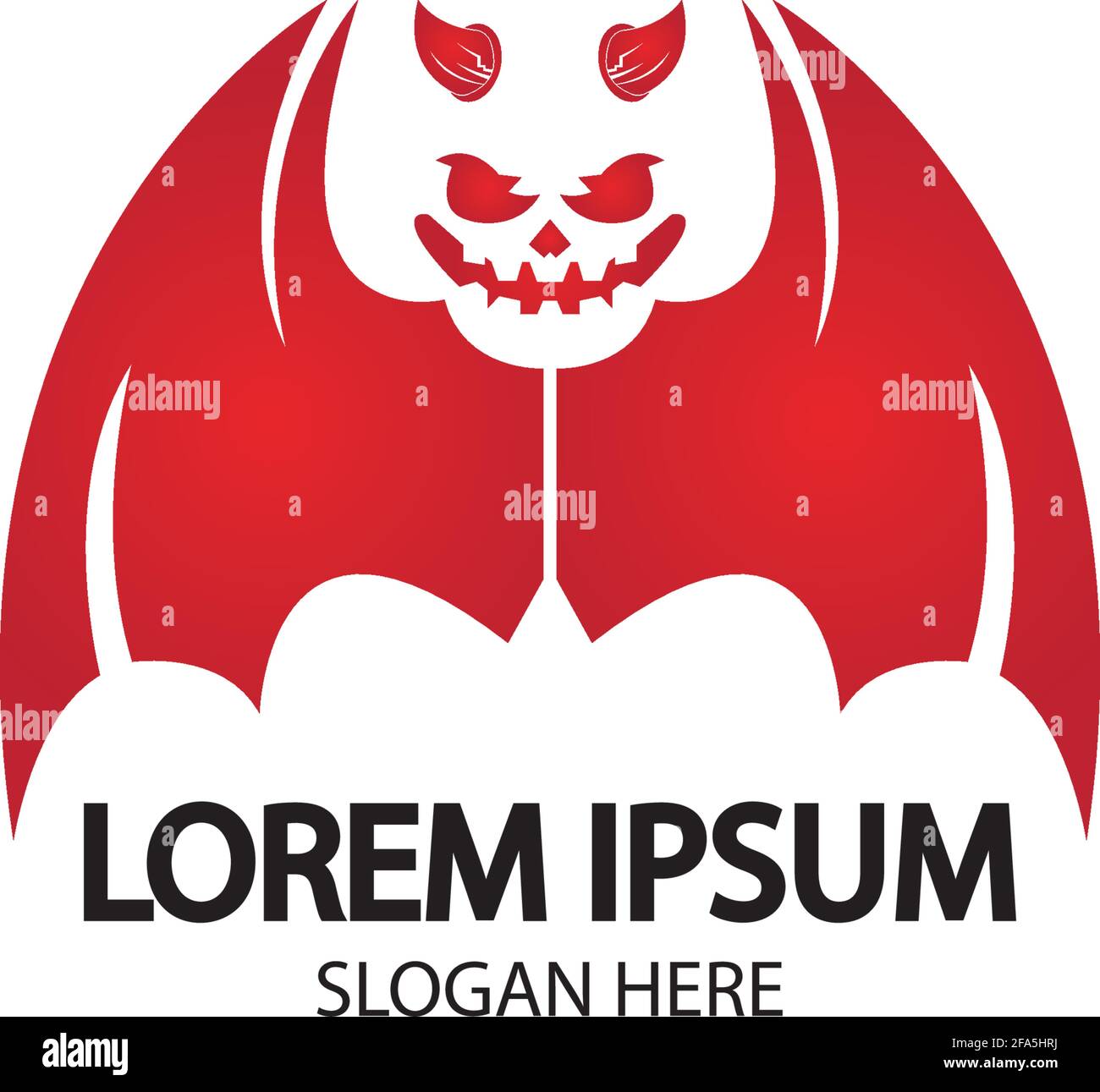 Devil logo vector icon template Stock Vector Image & Art - Alamy