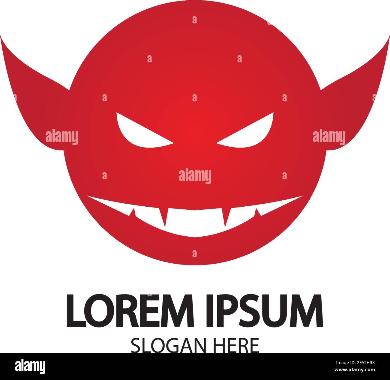 Devil logo vector icon template Stock Vector Image & Art - Alamy