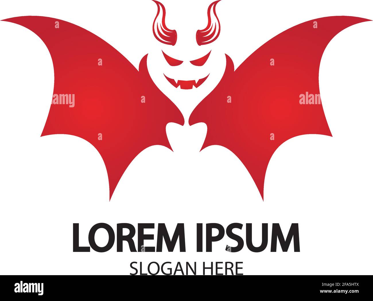 Devil logo vector icon template Stock Vector Image & Art - Alamy