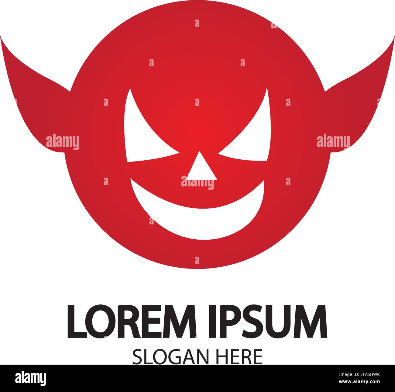 Devil logo vector icon template Stock Vector Image & Art - Alamy