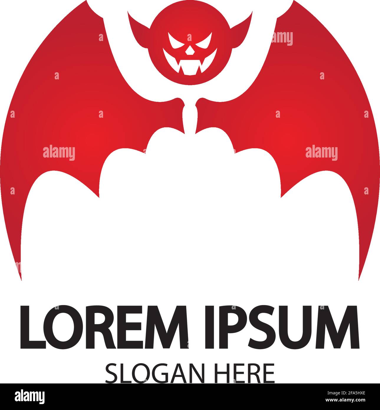 Devil logo vector icon template Stock Vector Image & Art - Alamy