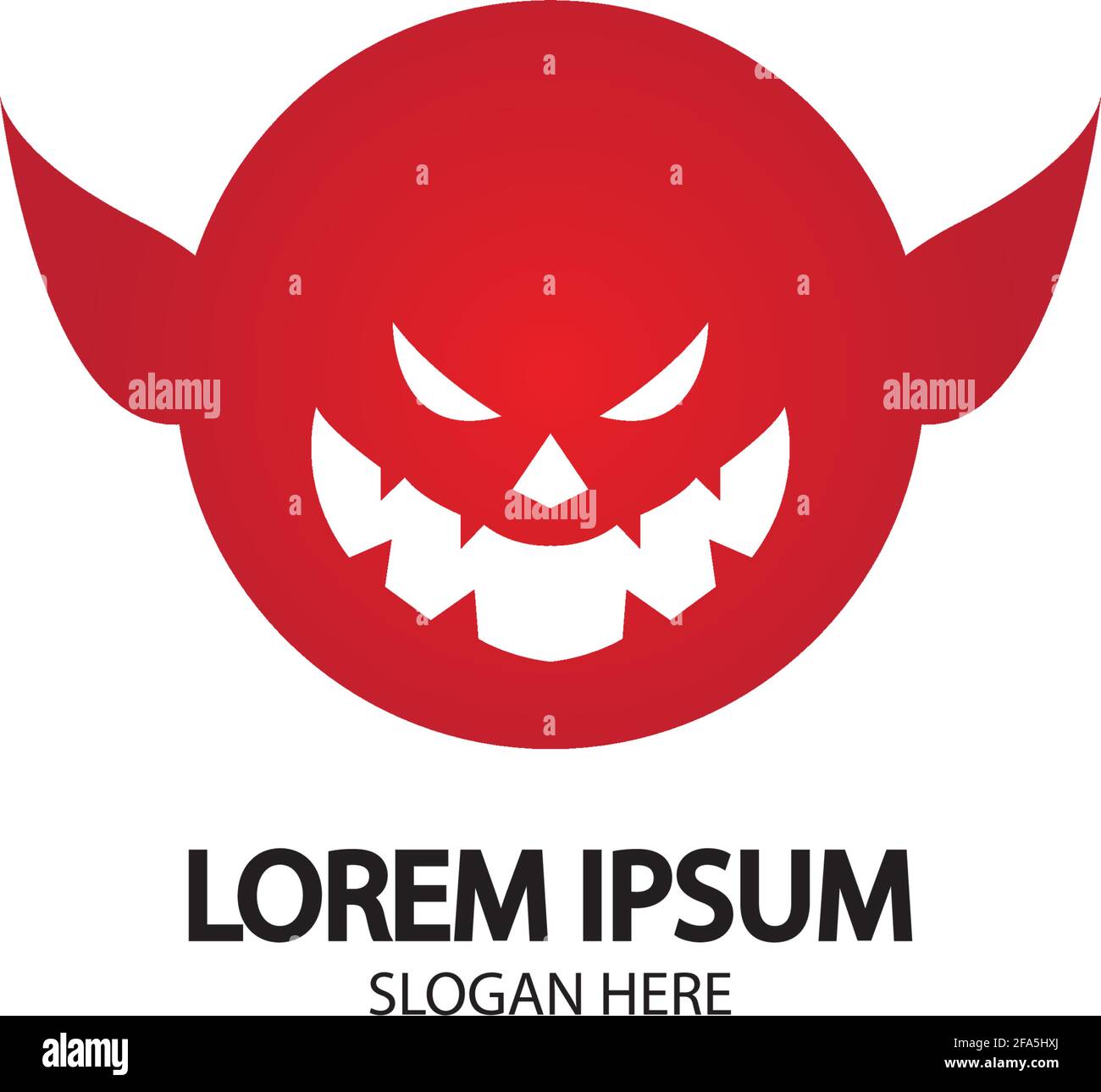 Devil logo vector icon template Stock Vector Image & Art - Alamy