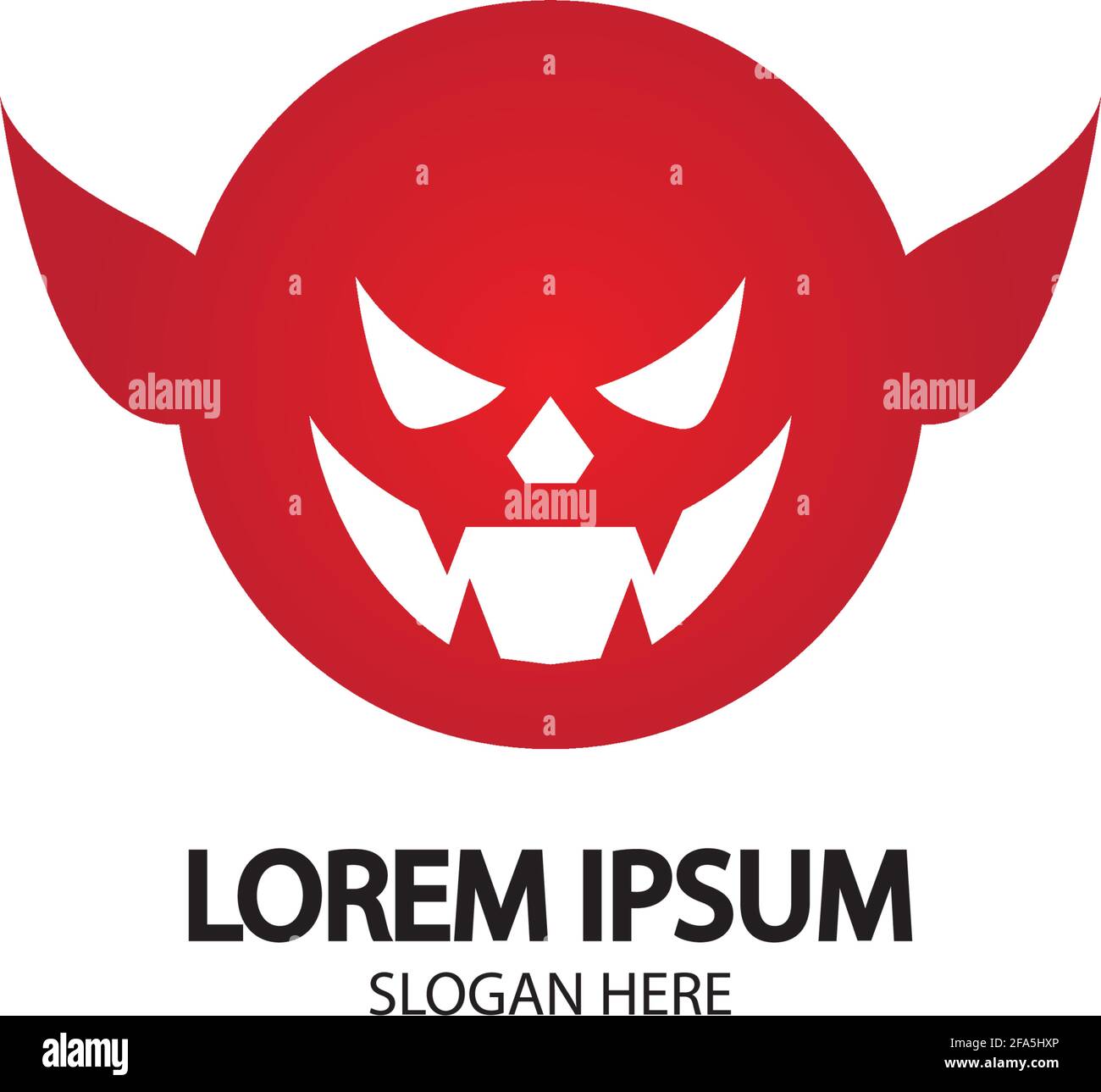 Devil logo vector icon template Stock Vector Image & Art - Alamy