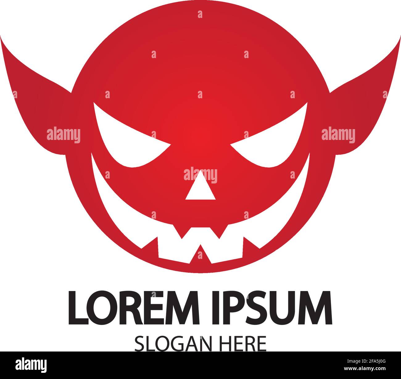 Devil logo vector icon template Stock Vector Image & Art - Alamy