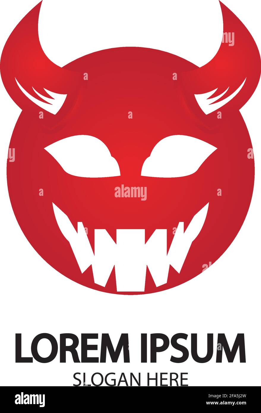 Devil logo vector icon template Stock Vector Image & Art - Alamy