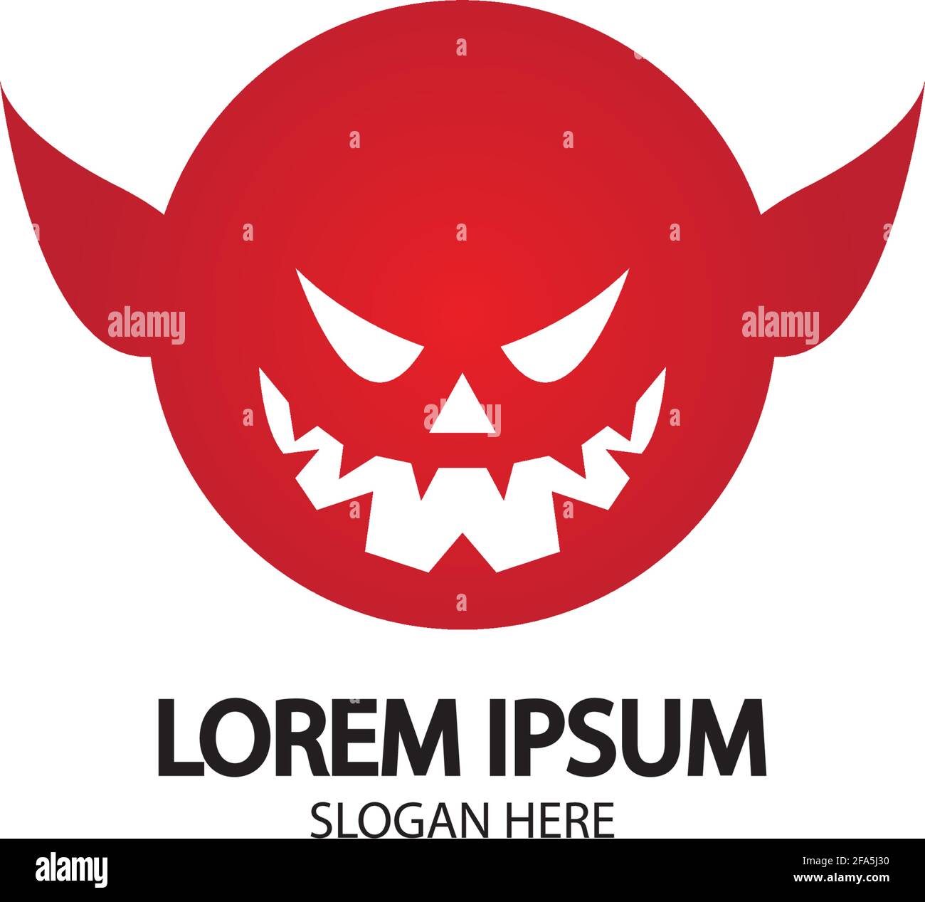 Devil logo vector icon template Stock Vector Image & Art - Alamy