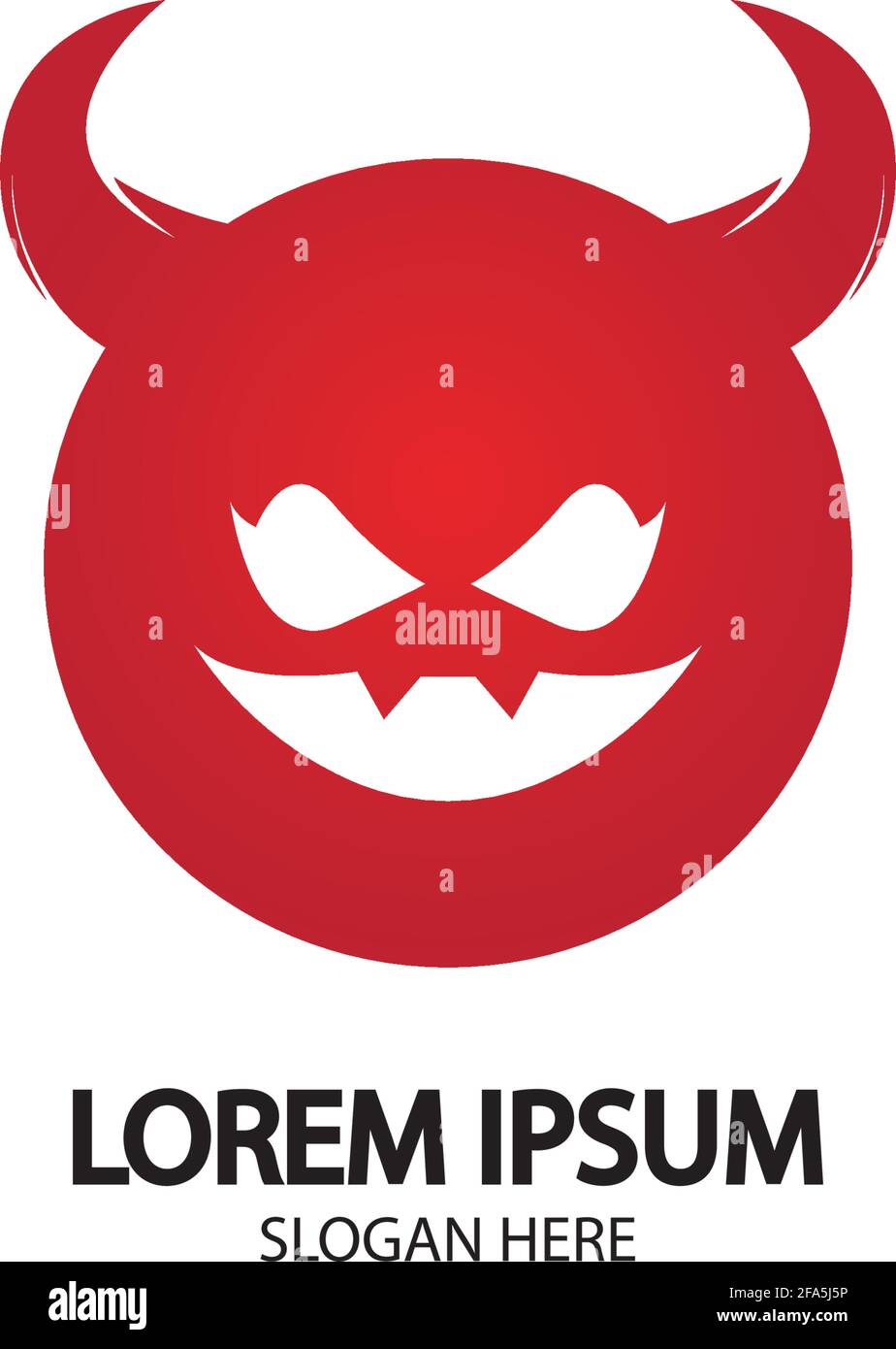 Devil logo vector icon template Stock Vector Image & Art - Alamy