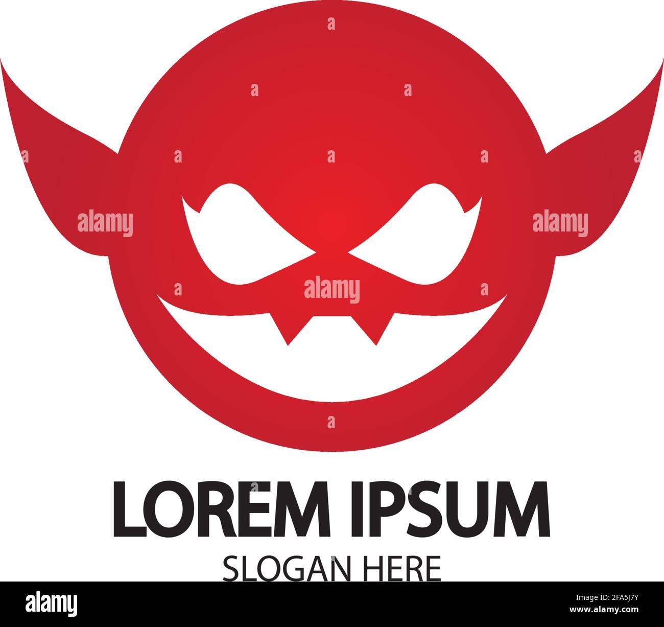 Devil logo vector icon template Stock Vector Image & Art - Alamy