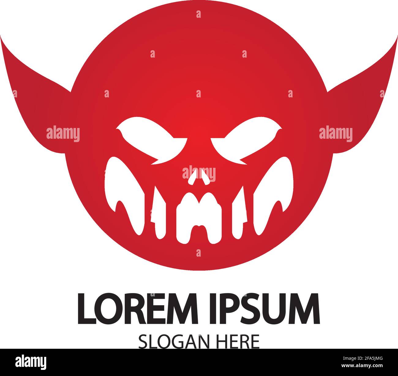 Devil logo vector icon template Stock Vector Image & Art - Alamy