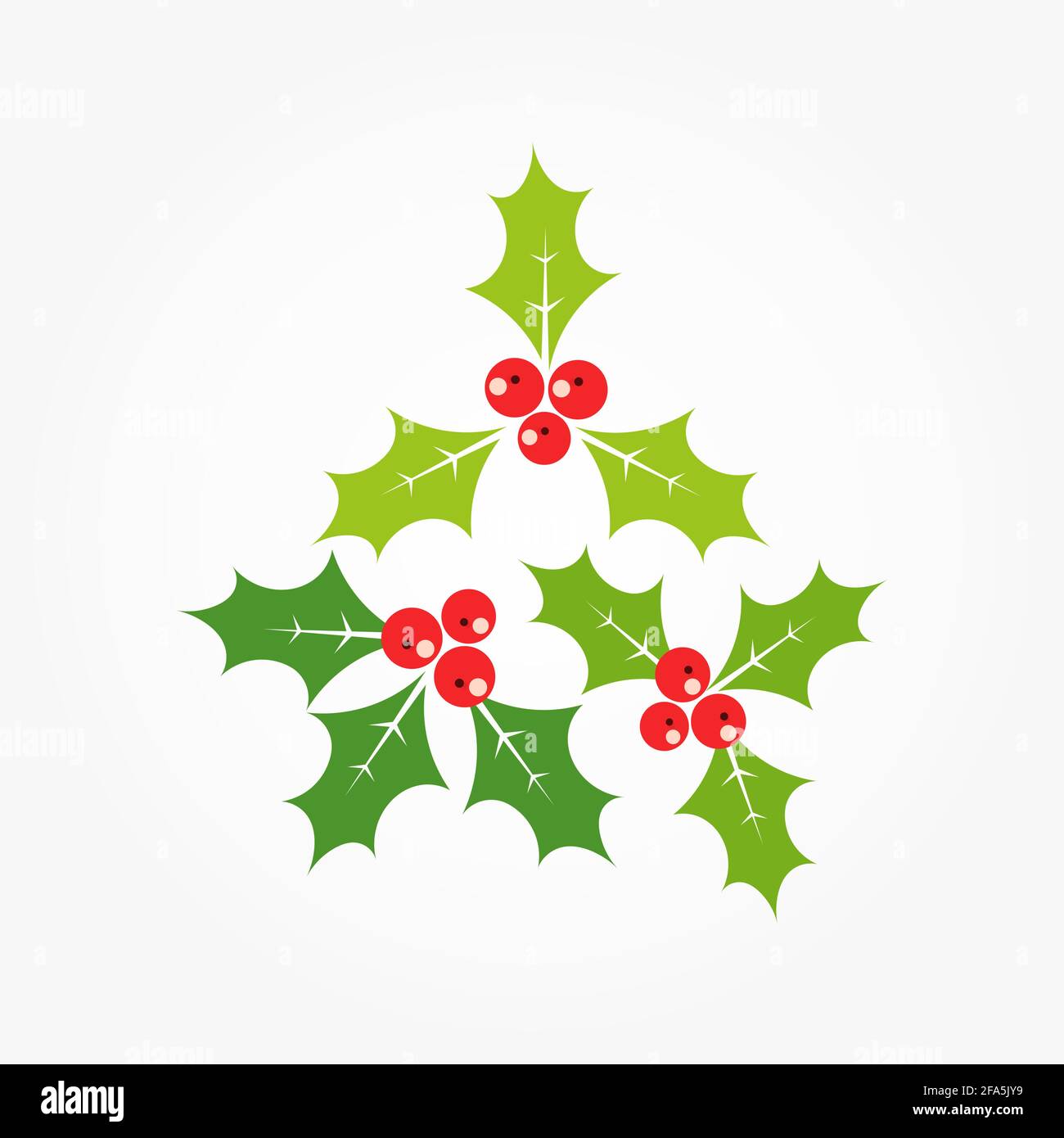 Christmas holly berries symbol illustration Stock Vector Image & Art ...