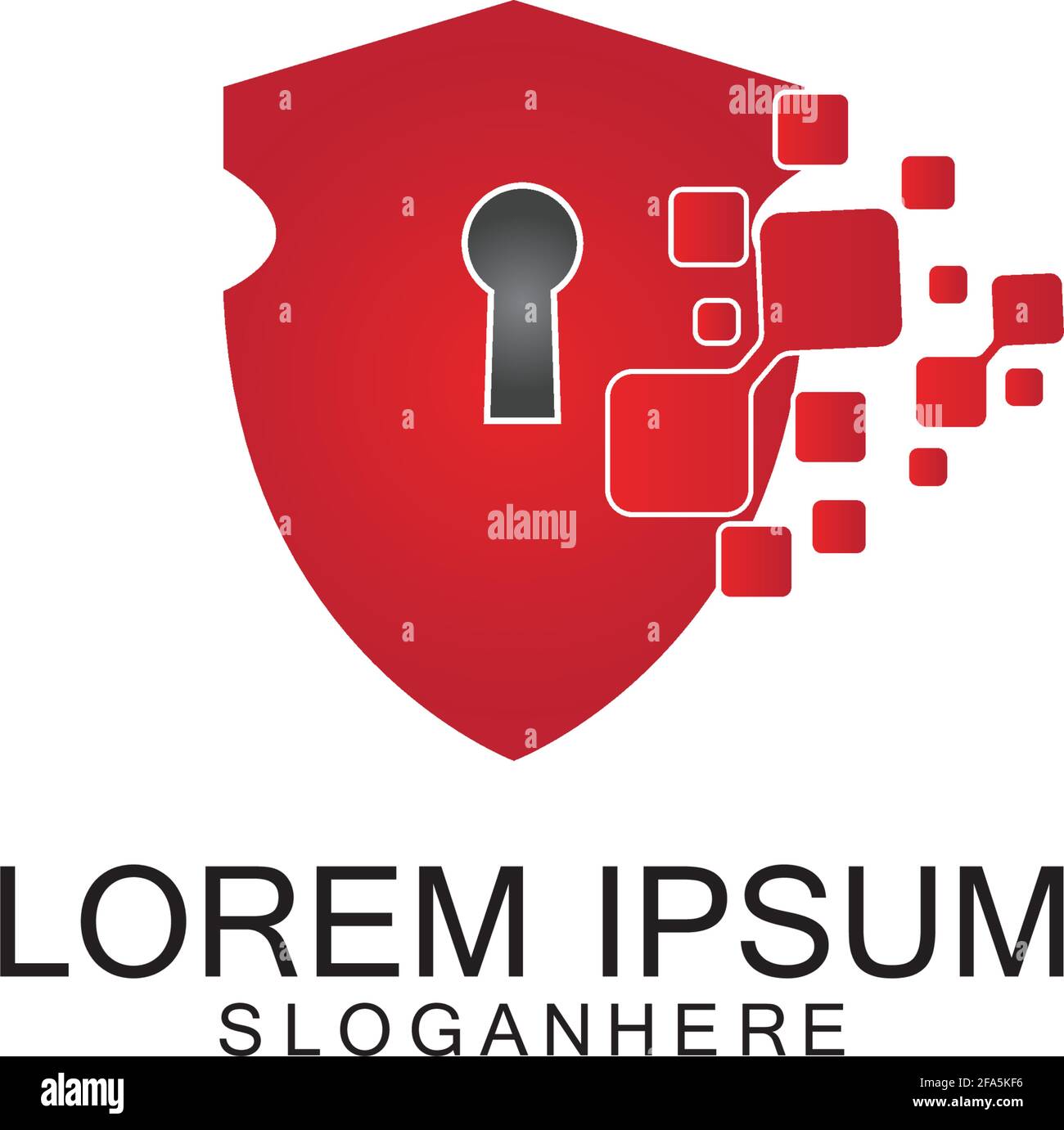 security shield logo vector icon design template Stock Vector Image ...