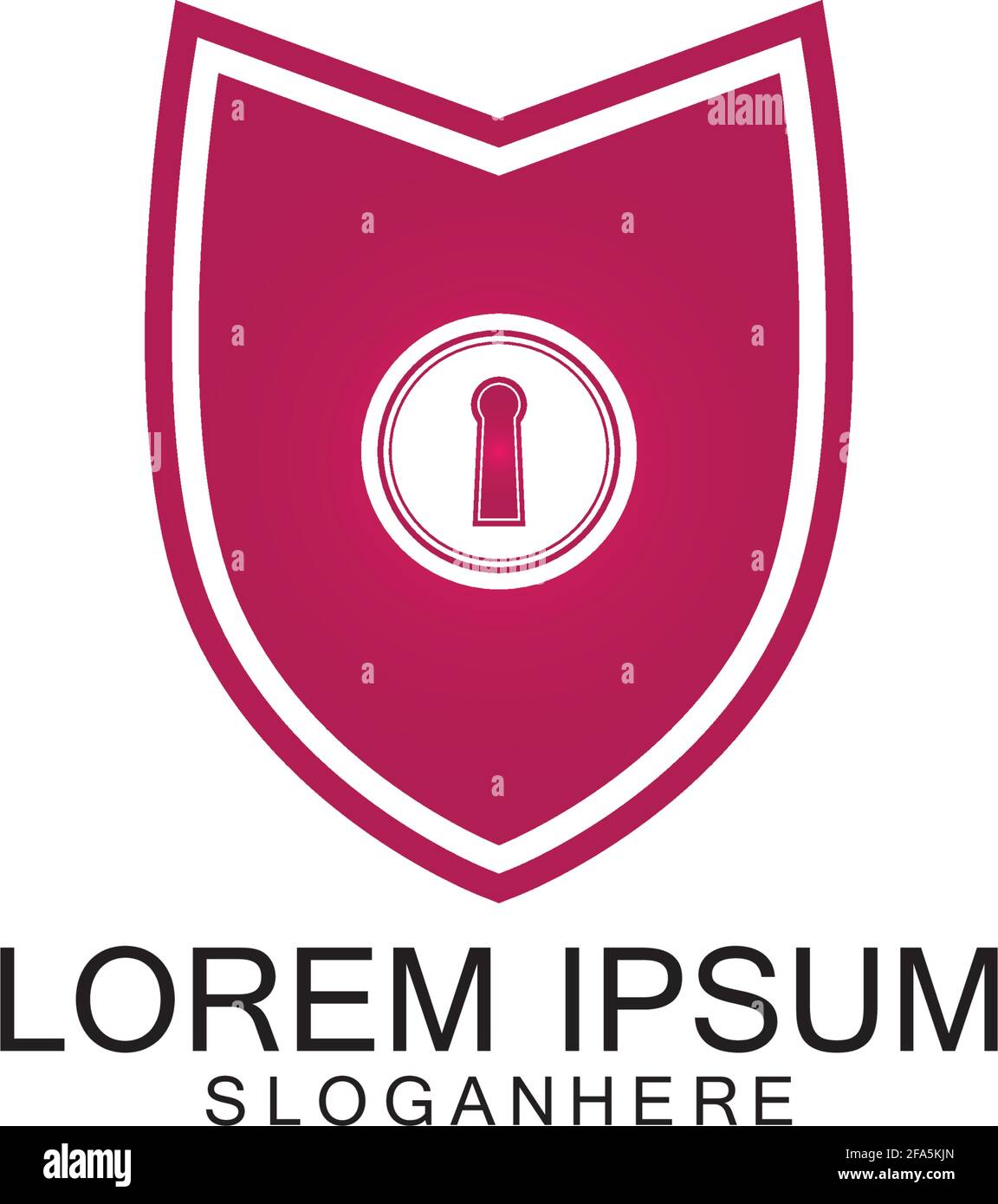 security shield logo vector icon design template Stock Vector Image ...