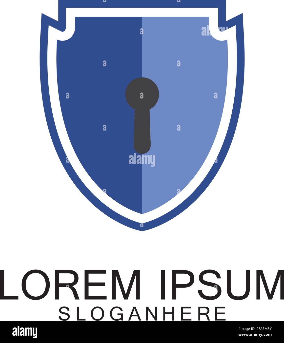 security shield logo vector icon design template Stock Vector Image ...