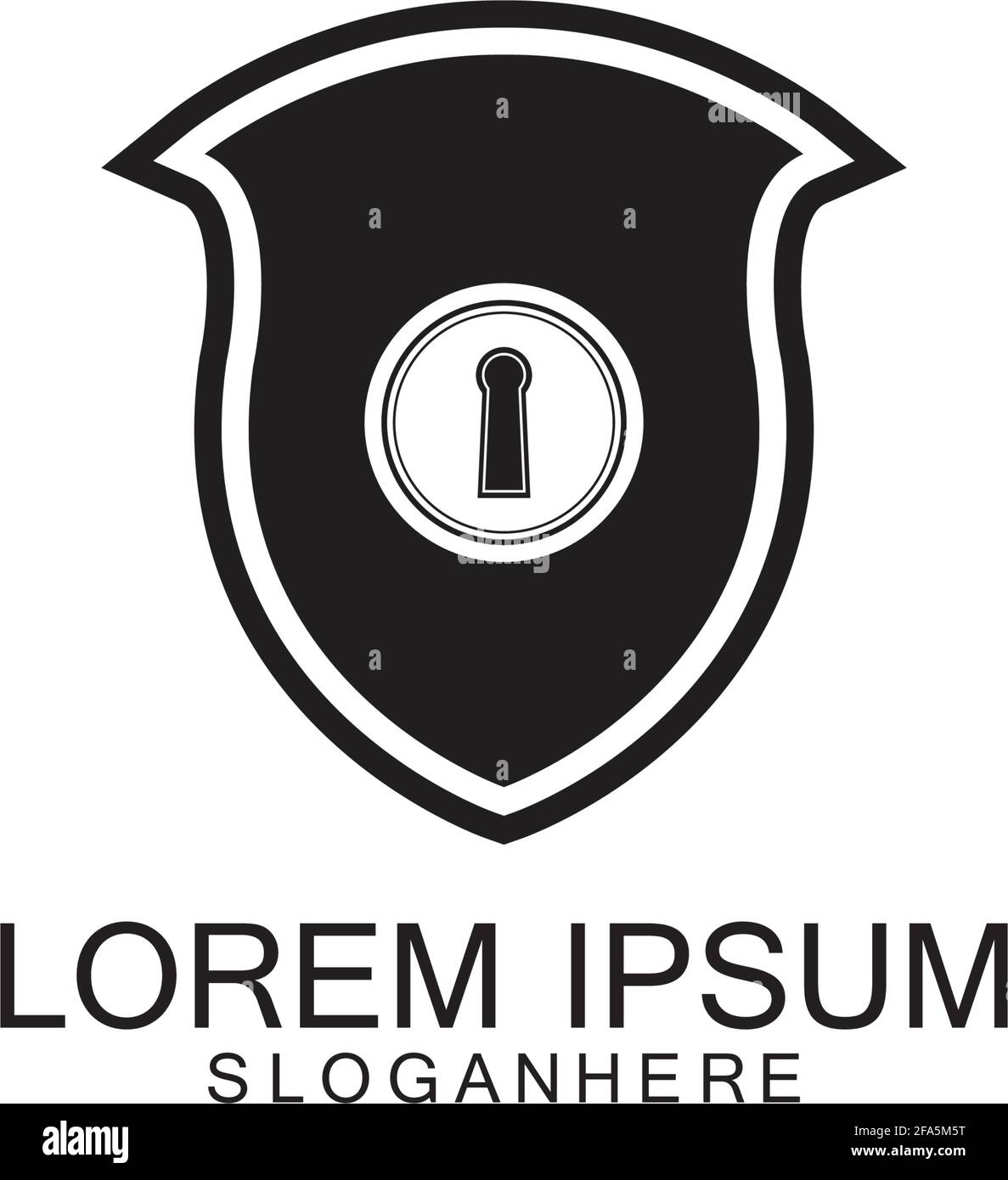 security shield logo vector icon design template Stock Vector Image ...