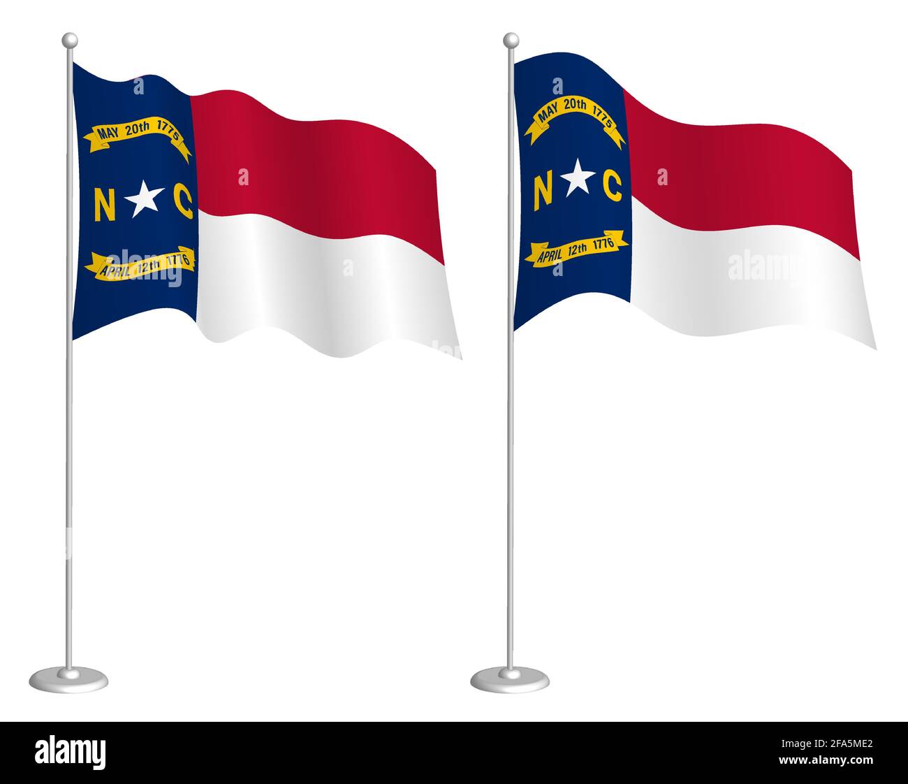 Nc Flag Waving Clipart