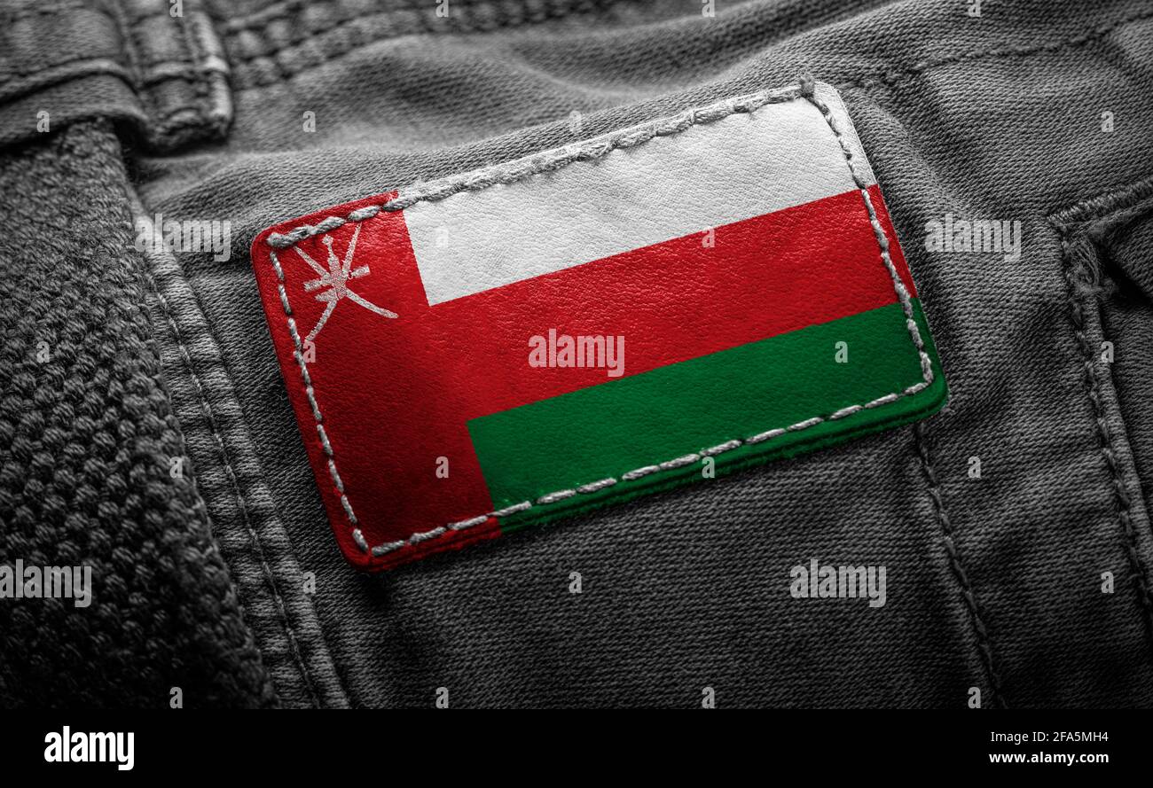Oman flag on cloth hi-res stock photography and images - Alamy