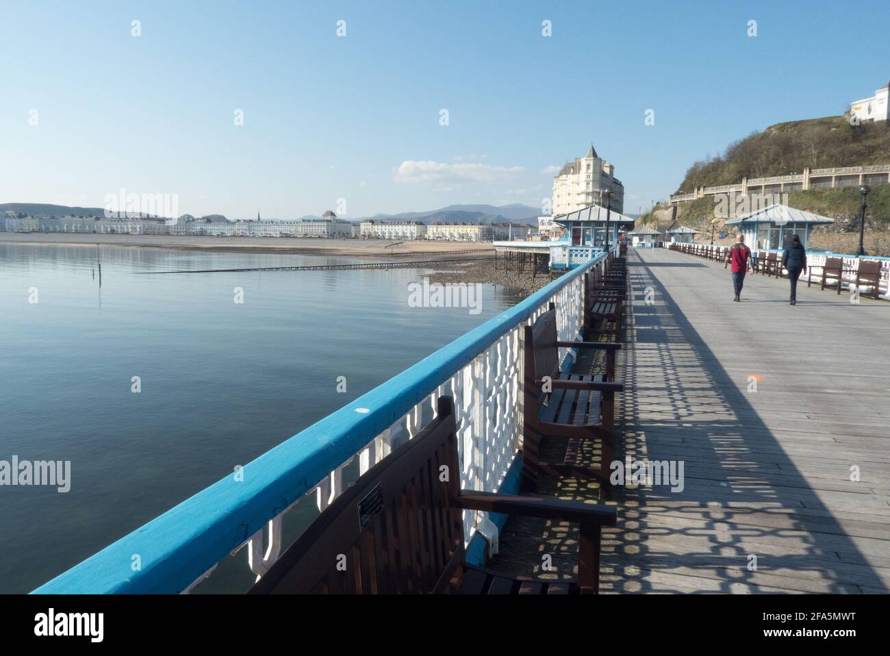 Llandudno Pier North Wales UK Stock Photo - Alamy