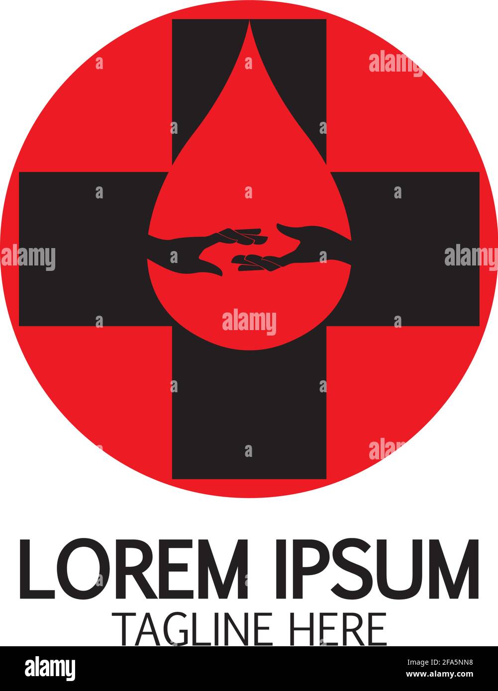 Health care&Blood donation logo icon design template Stock Vector Image ...